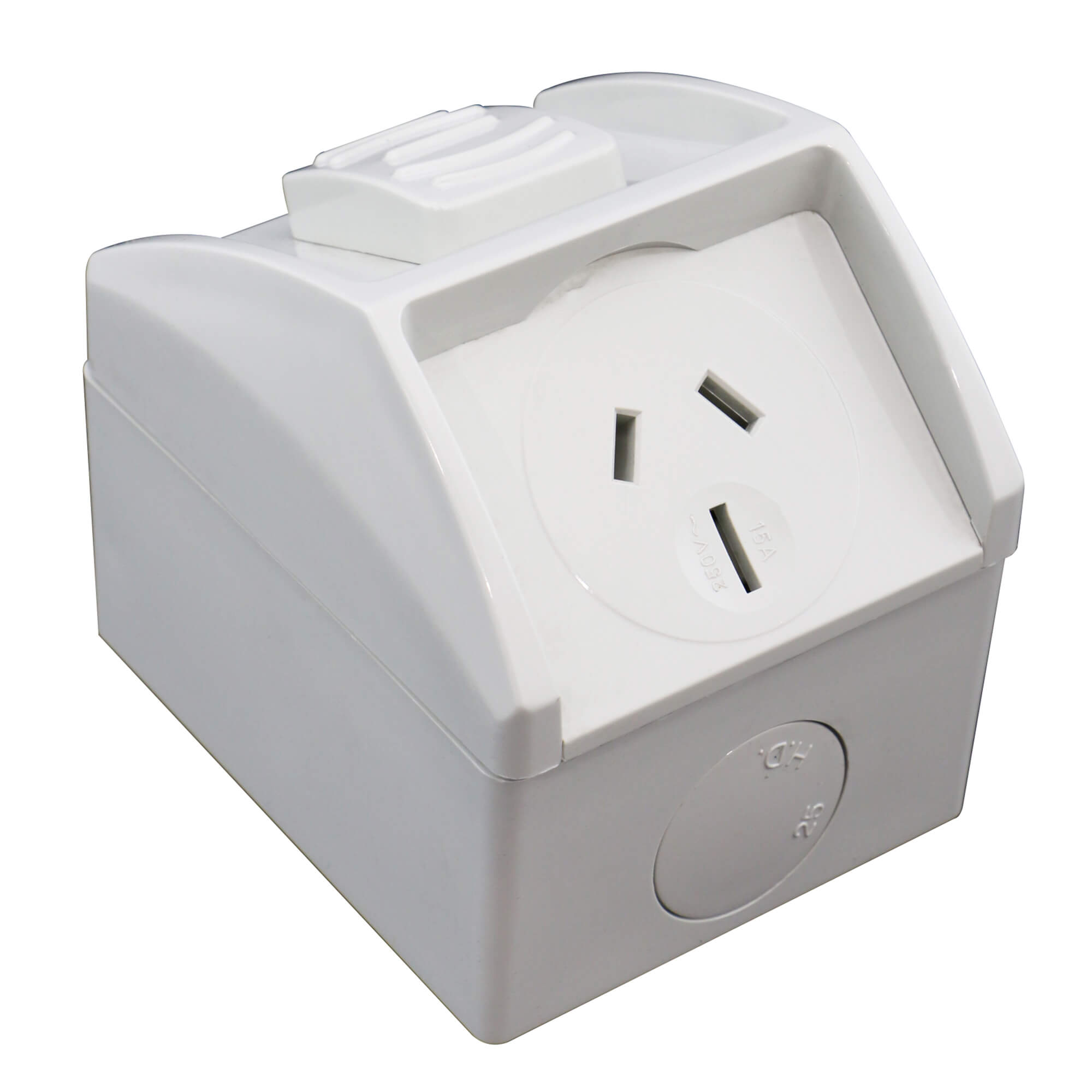 Tesla Single Weatherproof GPO | TESWPGPO1N