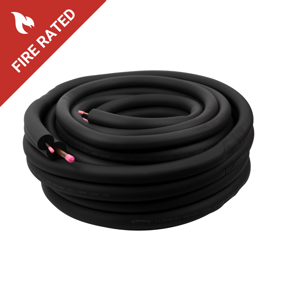 Big Man Fire Rated Pair Coil 3/8" x 7/8" 13 mm wall, 18 m length ...