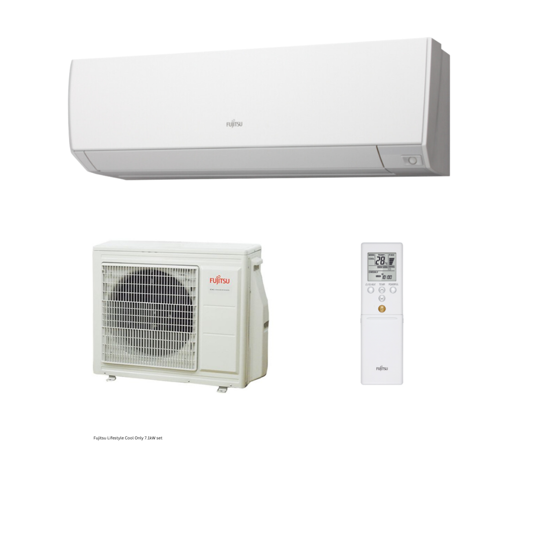 Fujitsu Lifestyle Range Cool Only R32 7.1kW Set | LIFECOOL7.1SET