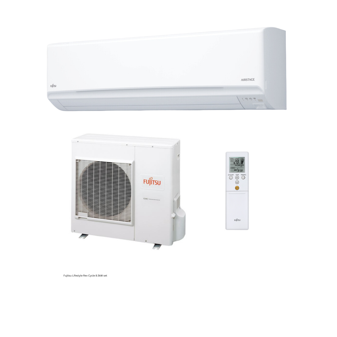 Fujitsu Lifestyle Range Rev Cycle R32 8.5kW Set | LIFERC8.5SET