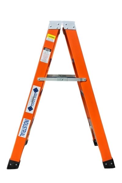 Big Man Fibreglass 6 ft Double Sided Ladder | BMLFGD205